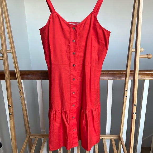 LOFT | Dresses | Nwt Loft Red Midi Dress | Poshmark